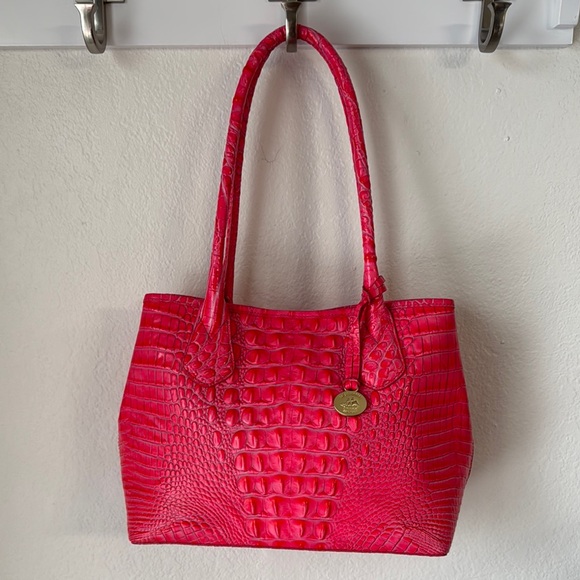 Brahmin | Bags | Brahmin Hot Pink Anytime Tote | Poshmark